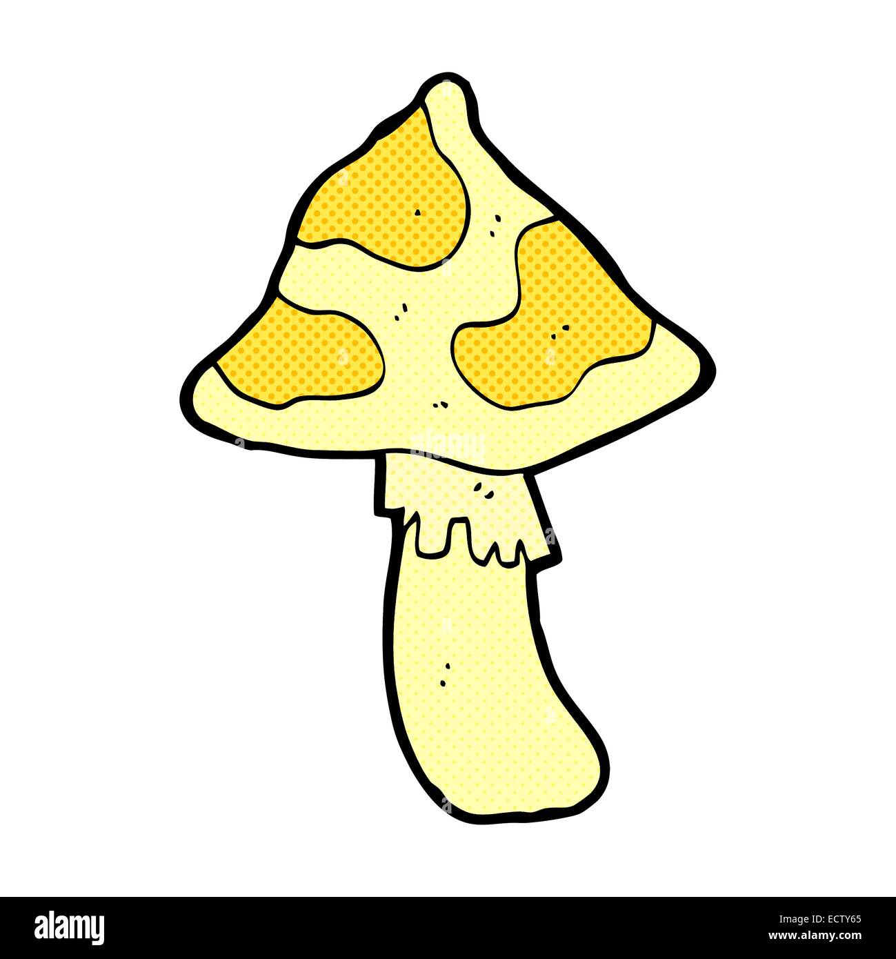 retro comic book style cartoon toadstool Stock Vector Image & Art - Alamy