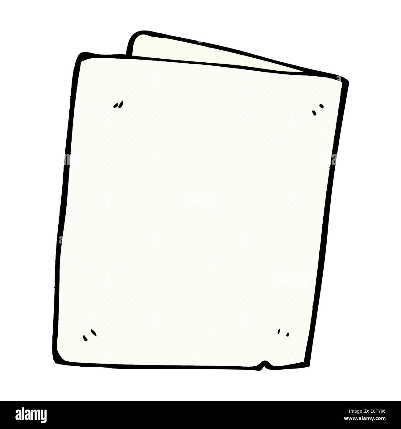 retro comic book style cartoon folded card Stock Vector Image & Art - Alamy