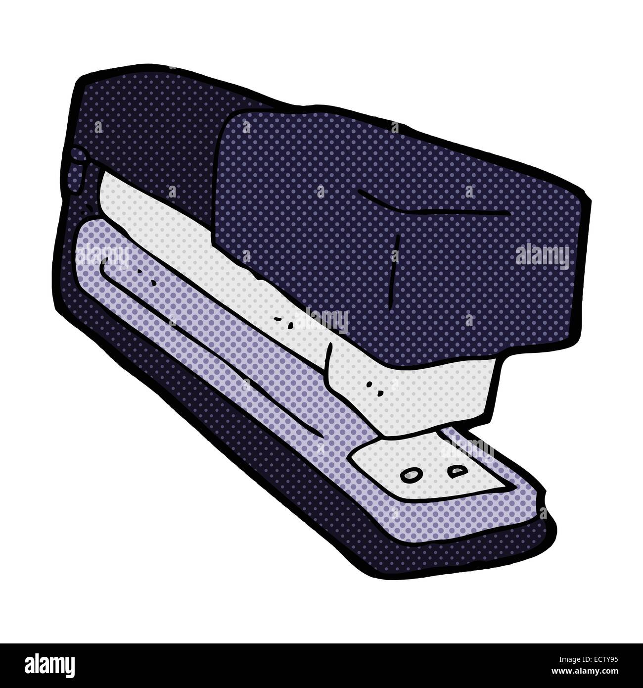 retro comic book style cartoon office stapler Stock Vector Image & Art ...