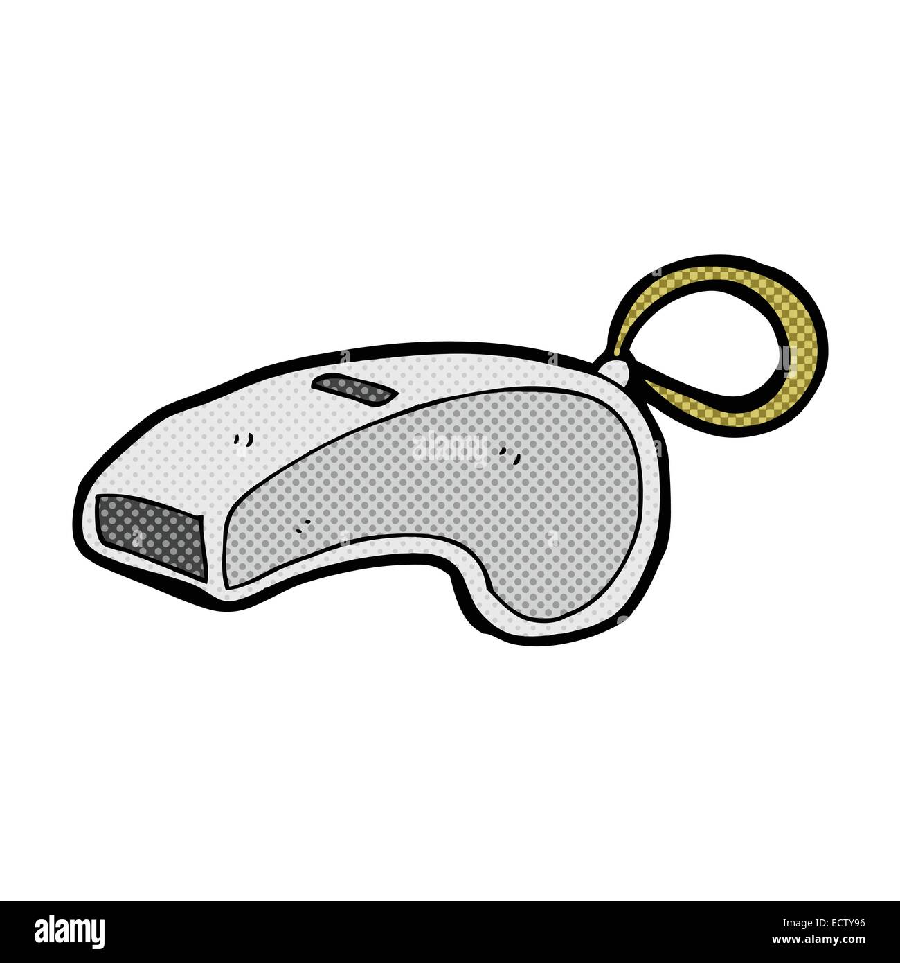 retro comic book style cartoon whistle Stock Vector Image & Art - Alamy