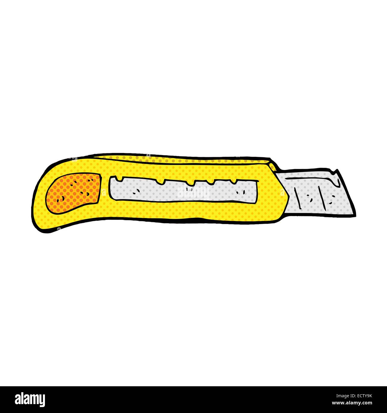 retro comic book style cartoon knife Stock Vector Image & Art - Alamy