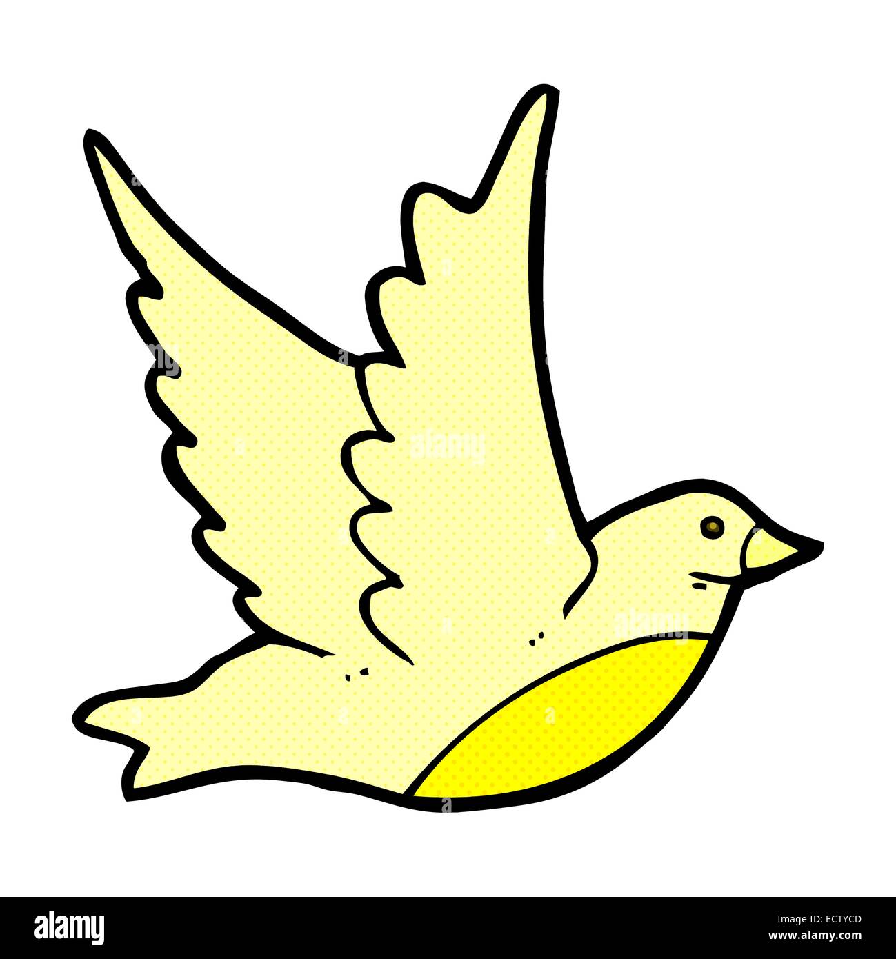 retro comic book style cartoon flying bird Stock Vector Image & Art - Alamy