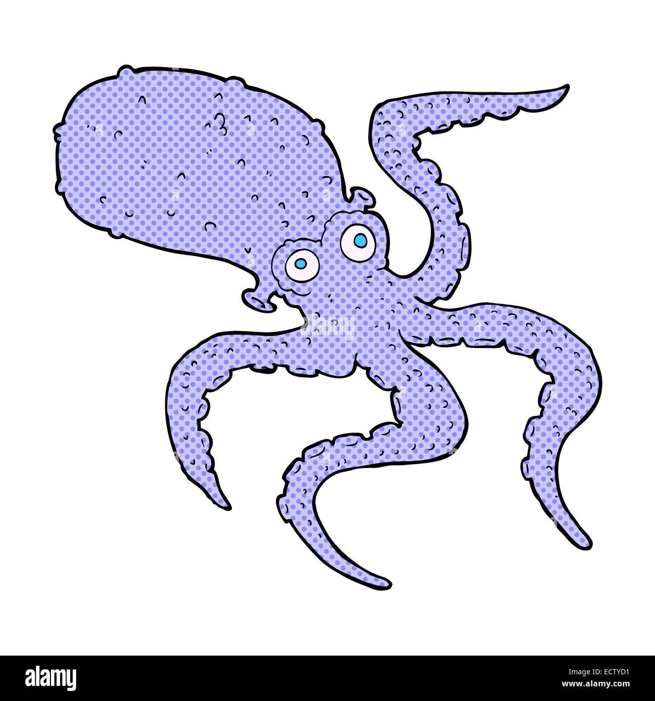retro comic book style cartoon octopus Stock Vector Image & Art - Alamy