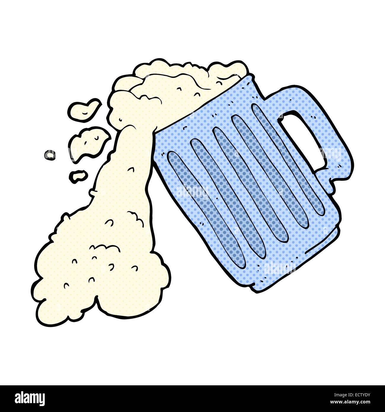 retro comic book style cartoon mug of beer Stock Vector Image & Art - Alamy