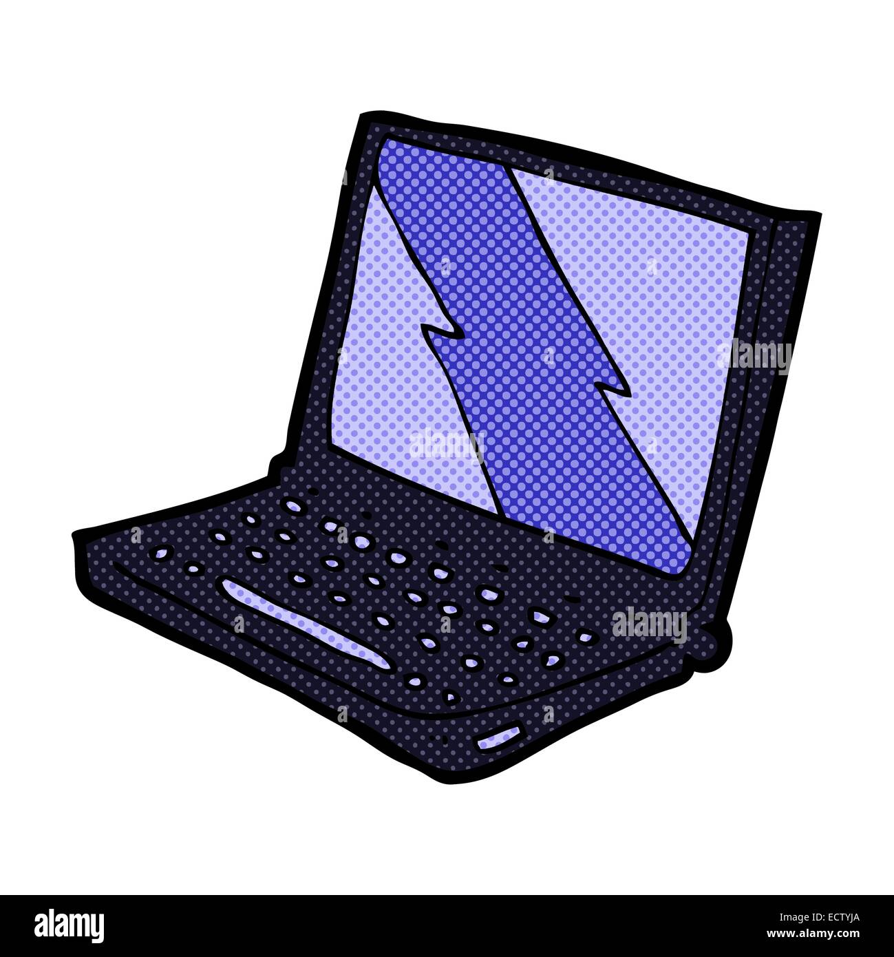 Cartoon laptop comic book hi-res stock photography and images - Alamy