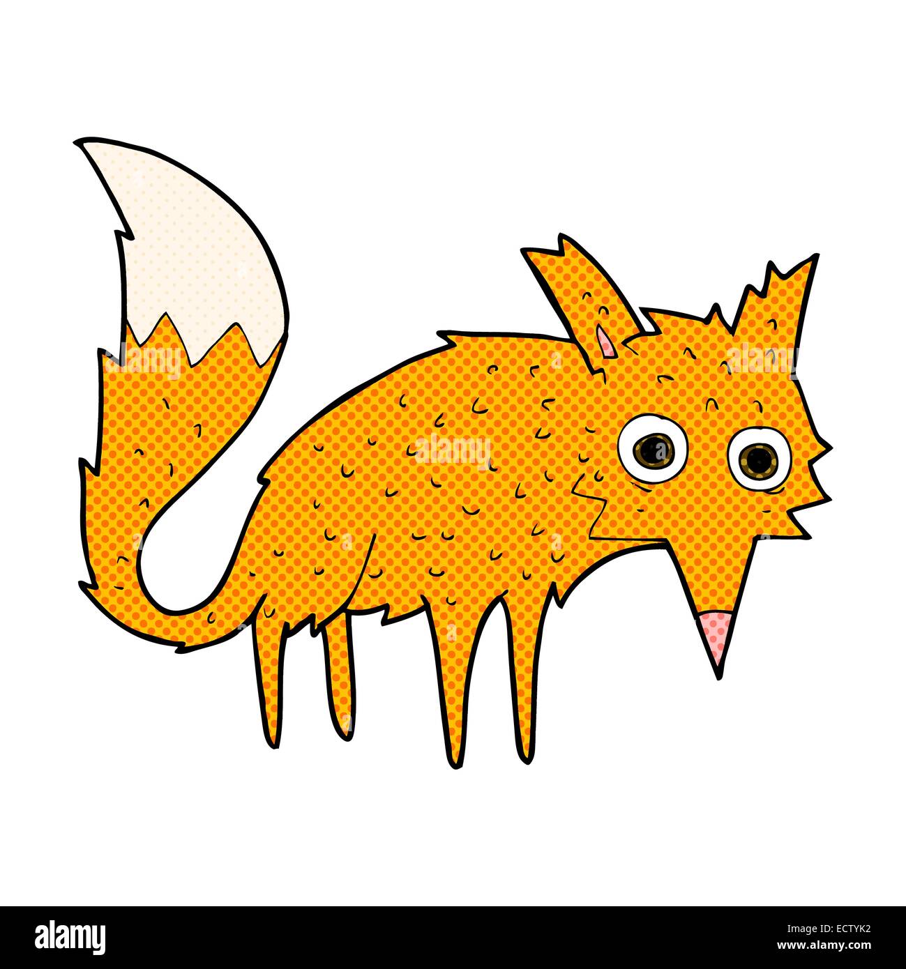 funny retro comic book style cartoon fox Stock Vector Image & Art - Alamy