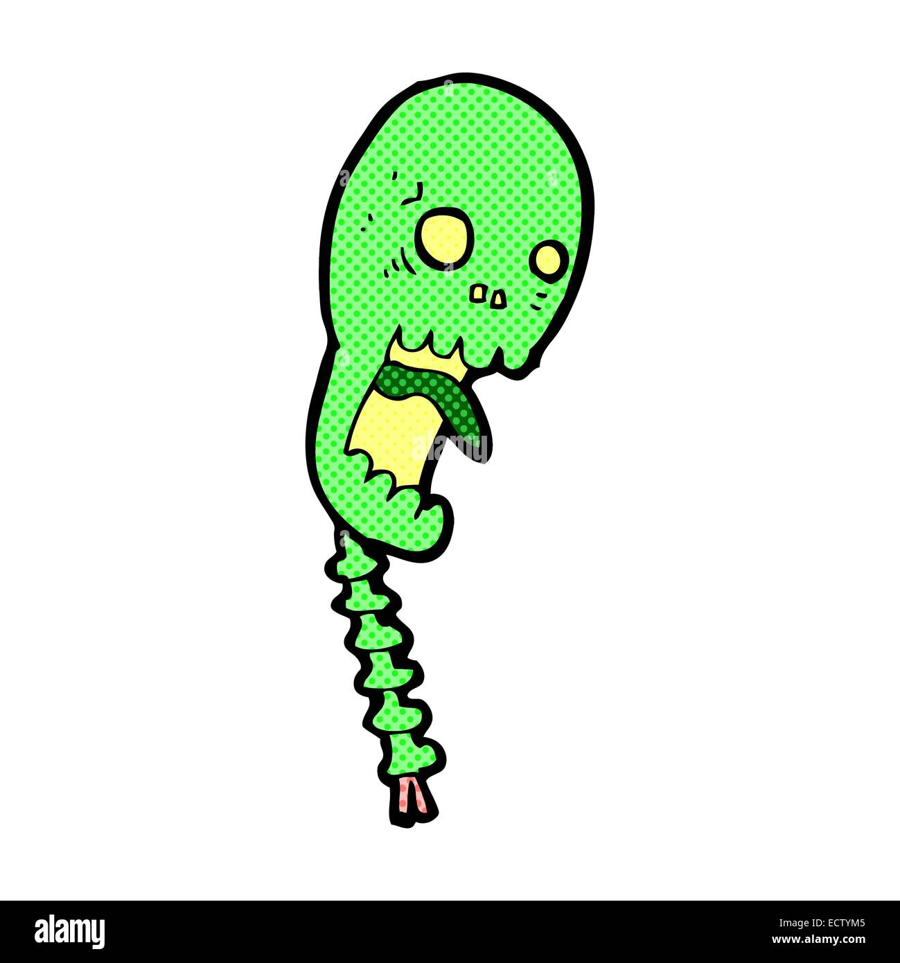funny retro comic book style cartoon skull Stock Vector Image & Art - Alamy