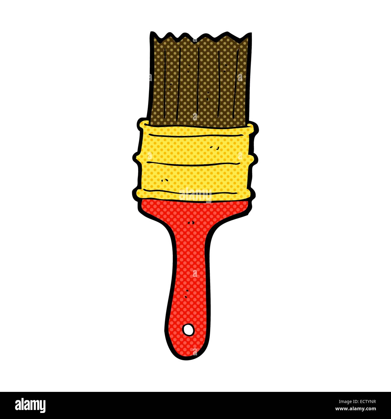 retro comic book style cartoon paint brush Stock Vector Image & Art - Alamy