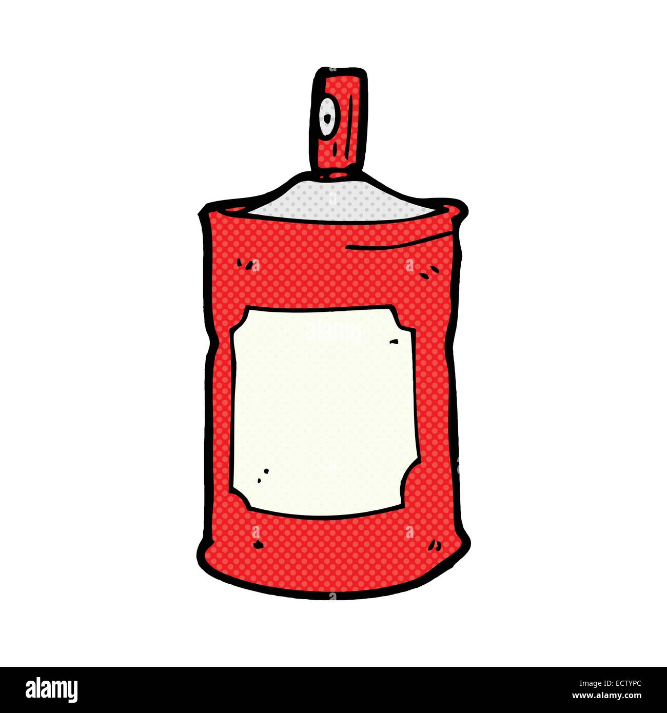 retro comic book style cartoon spray can Stock Vector Image & Art - Alamy