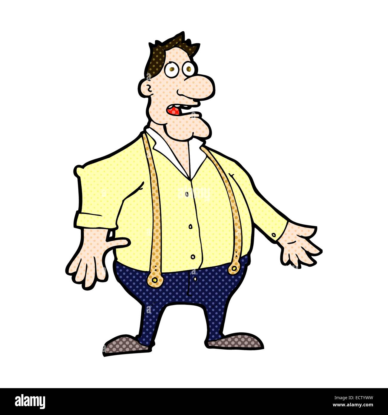 retro comic book style cartoon shocked man Stock Vector Image & Art - Alamy