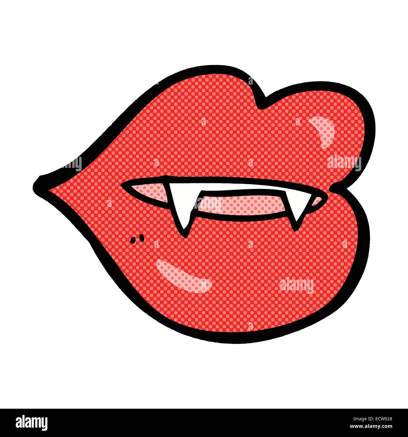 retro comic book style cartoon vampire fangs Stock Vector Image & Art ...