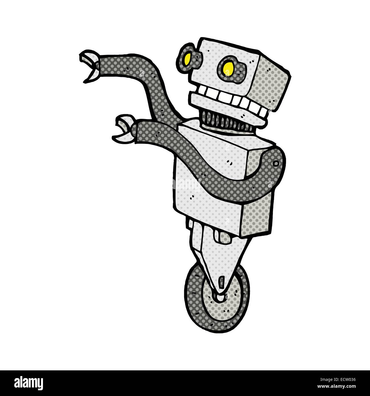retro comic book style cartoon funny robot Stock Vector Image & Art - Alamy