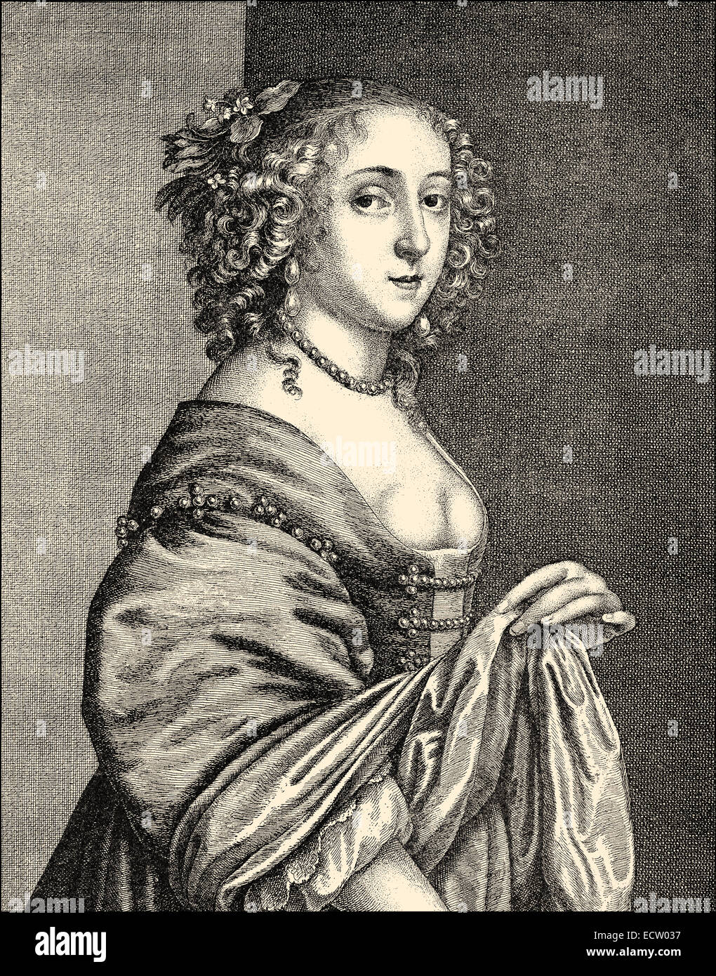 Elizabeth Harvey, 1627 - 1676, wife of Heneage Finch, 1st Earl of ...