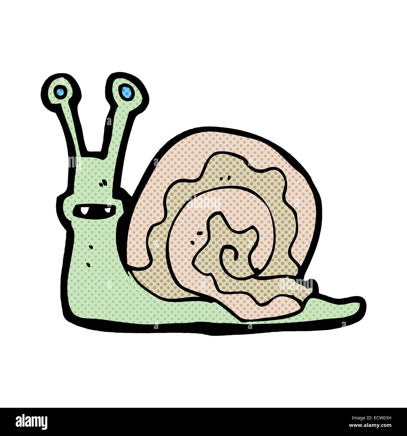 retro comic book style cartoon snail Stock Vector Image & Art - Alamy