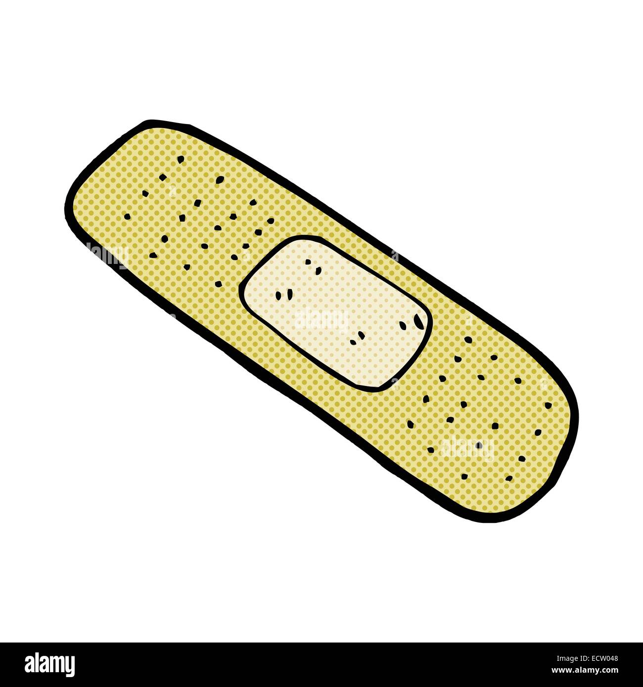 retro comic book style cartoon medical plaster Stock Vector Image & Art ...