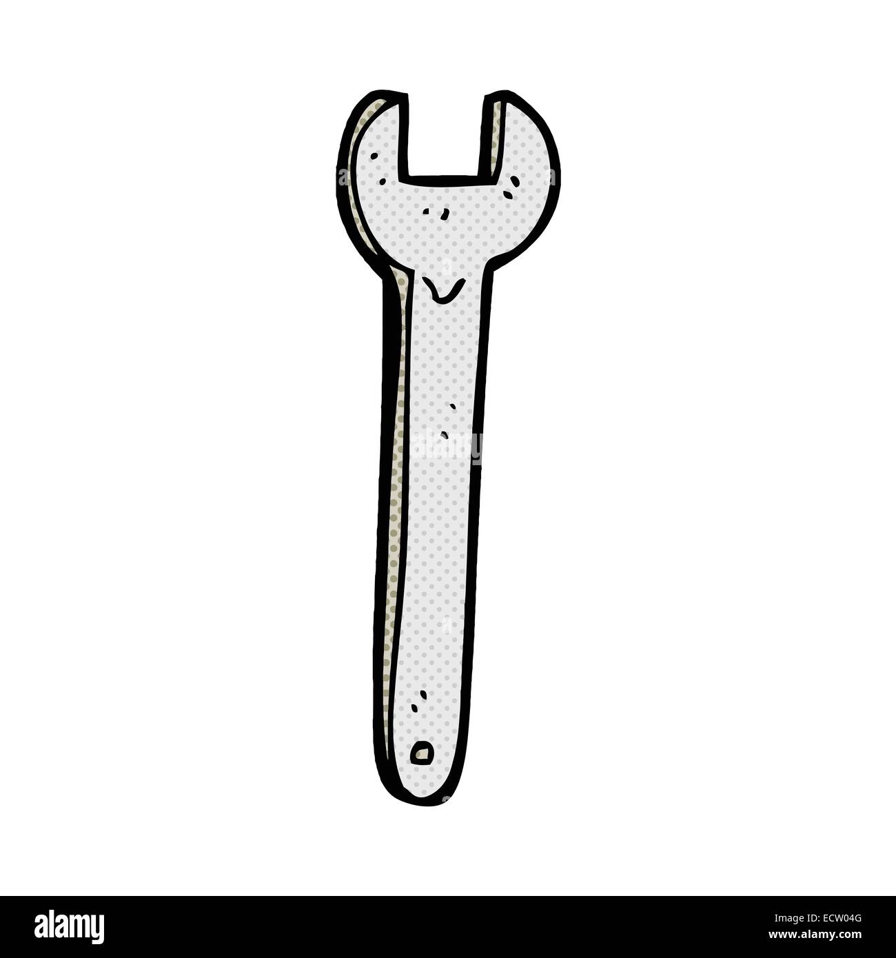 retro comic book style cartoon spanner Stock Vector Image & Art - Alamy