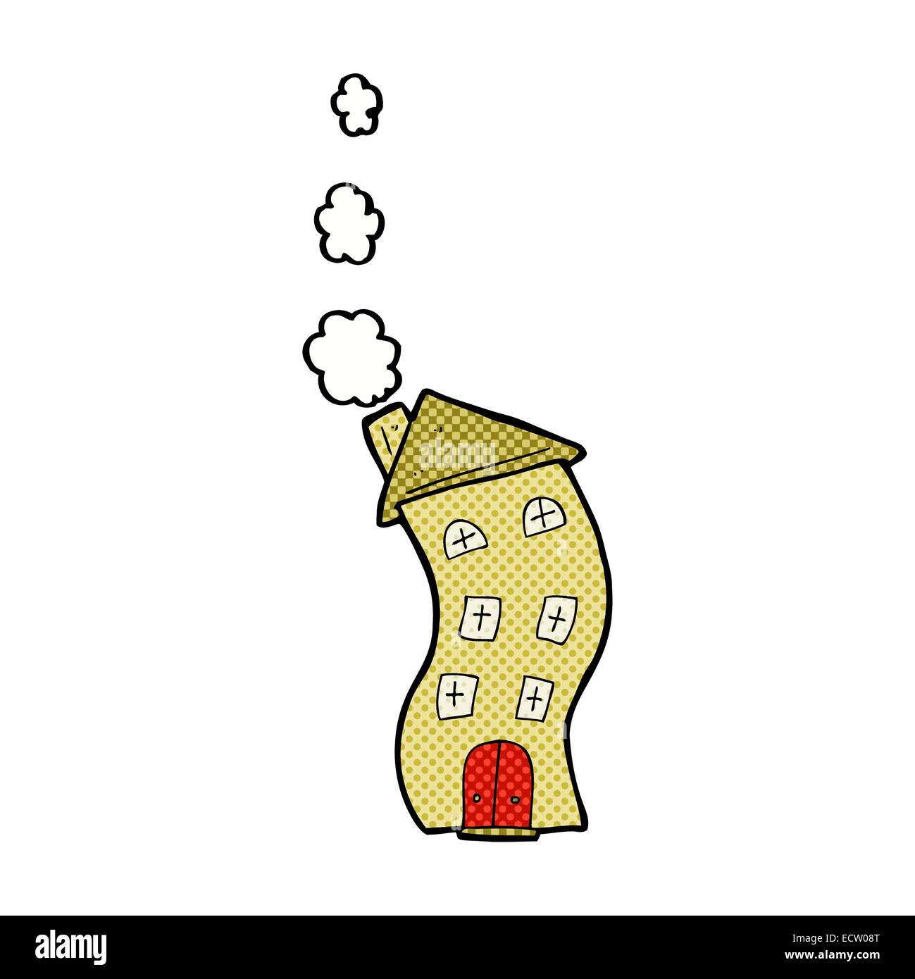 funny retro comic book style cartoon house Stock Vector Image & Art - Alamy