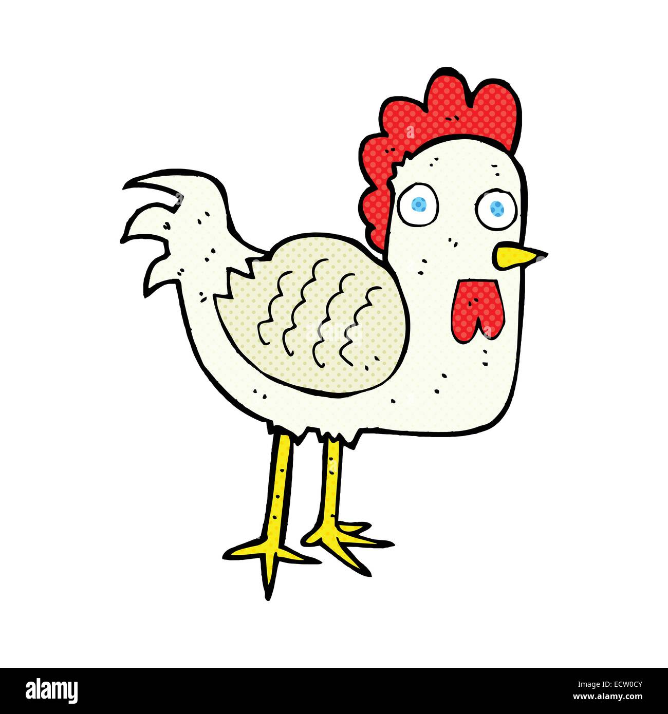 retro comic book style cartoon chicken Stock Vector Image & Art - Alamy