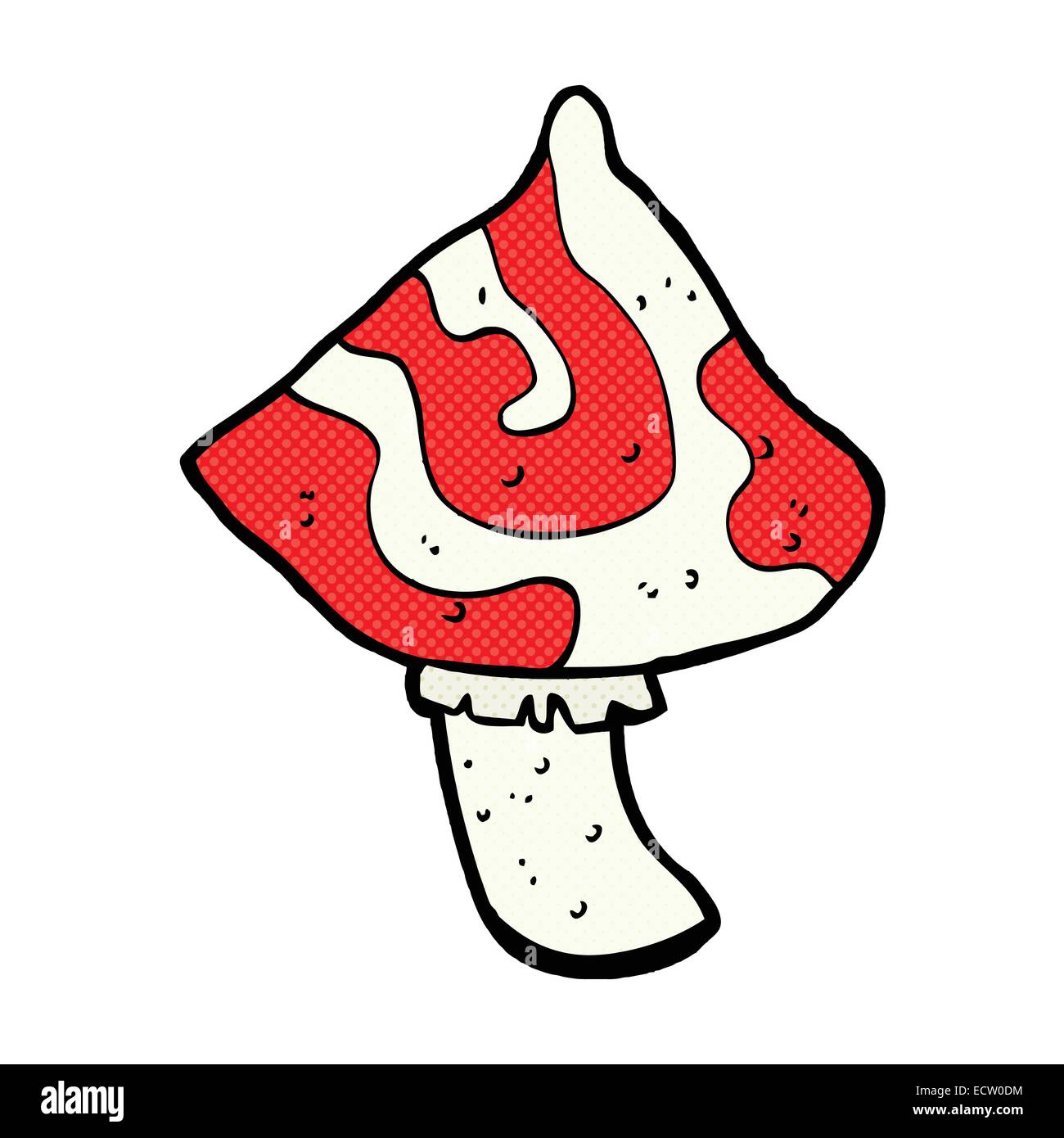 retro comic book style cartoon toadstool Stock Vector Image & Art - Alamy