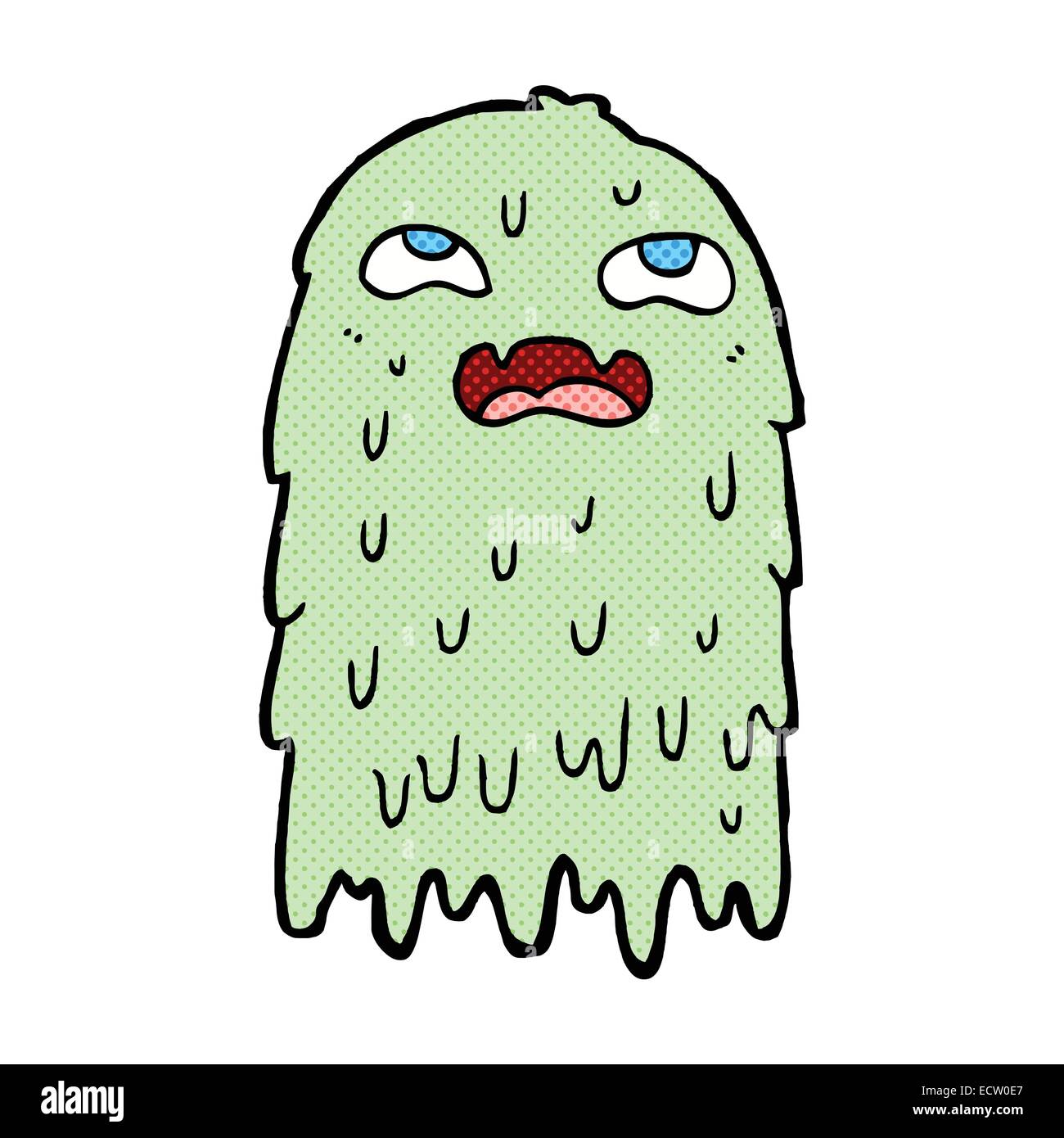gross retro comic book style cartoon ghost Stock Vector Image & Art - Alamy