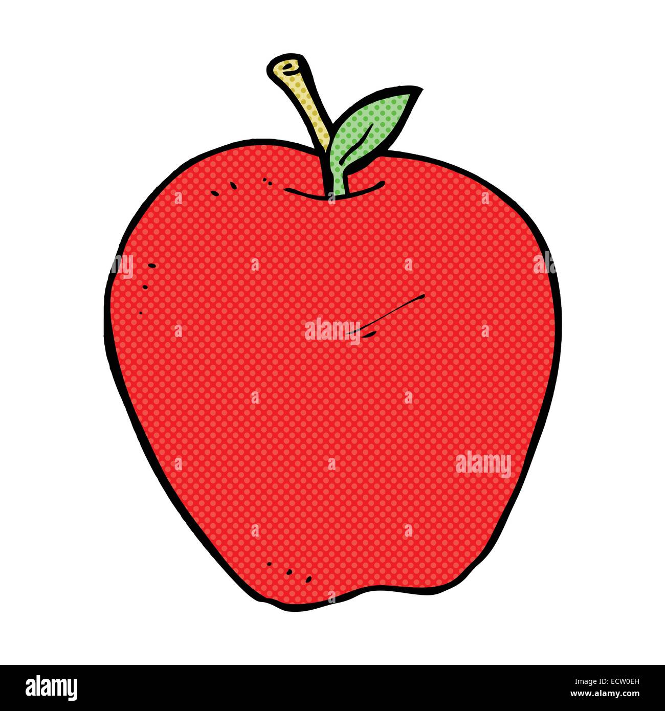 retro comic book style cartoon apple Stock Vector Image & Art - Alamy
