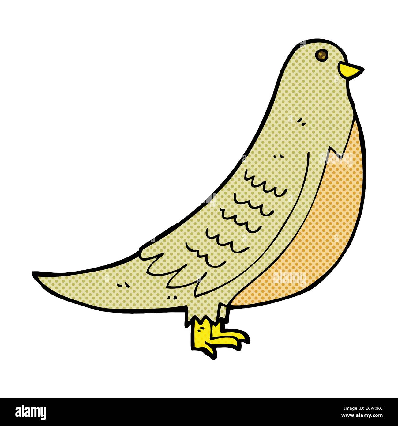retro comic book style cartoon common bird Stock Vector Image & Art - Alamy