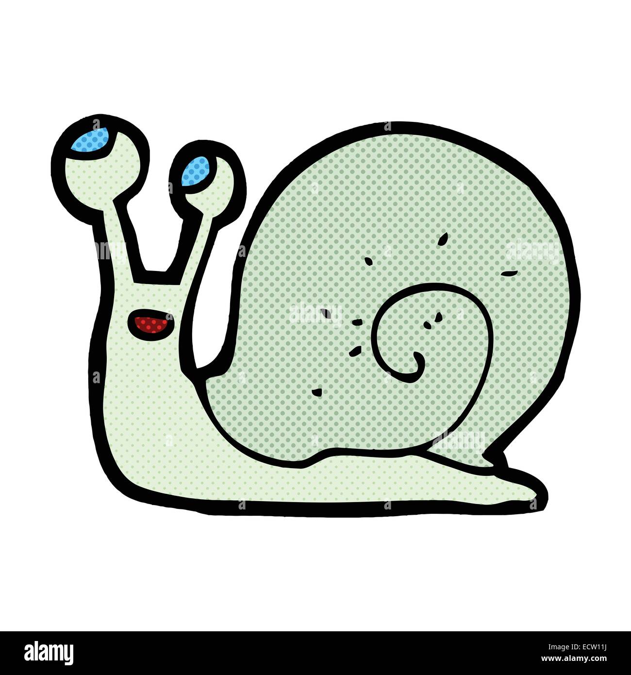 retro comic book style cartoon snail Stock Vector Image & Art - Alamy