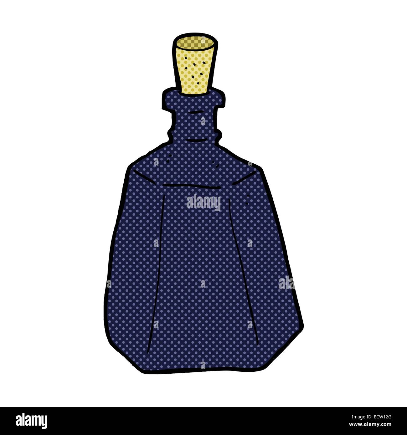 retro comic book style cartoon ink bottle Stock Vector Image & Art - Alamy