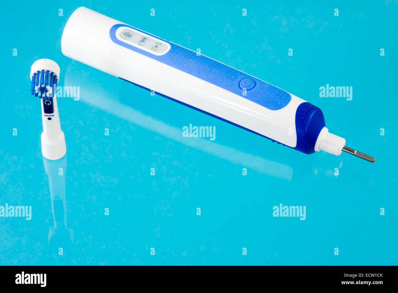 Closeup of an electrical toothbrush Stock Photo - Alamy