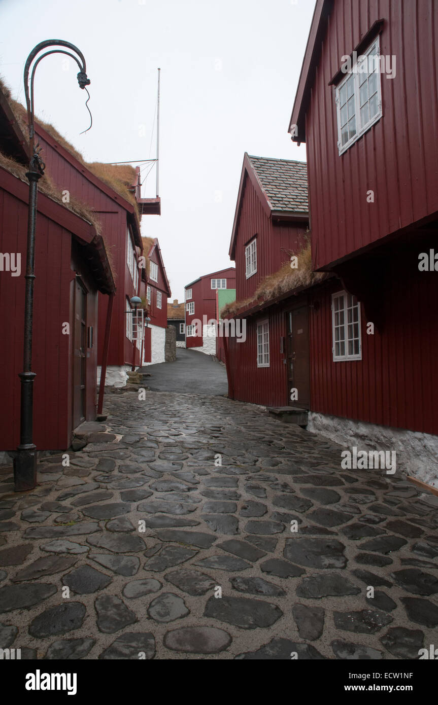 Tinganes peninsula is the oldest part of the Faroe's islands capital ...