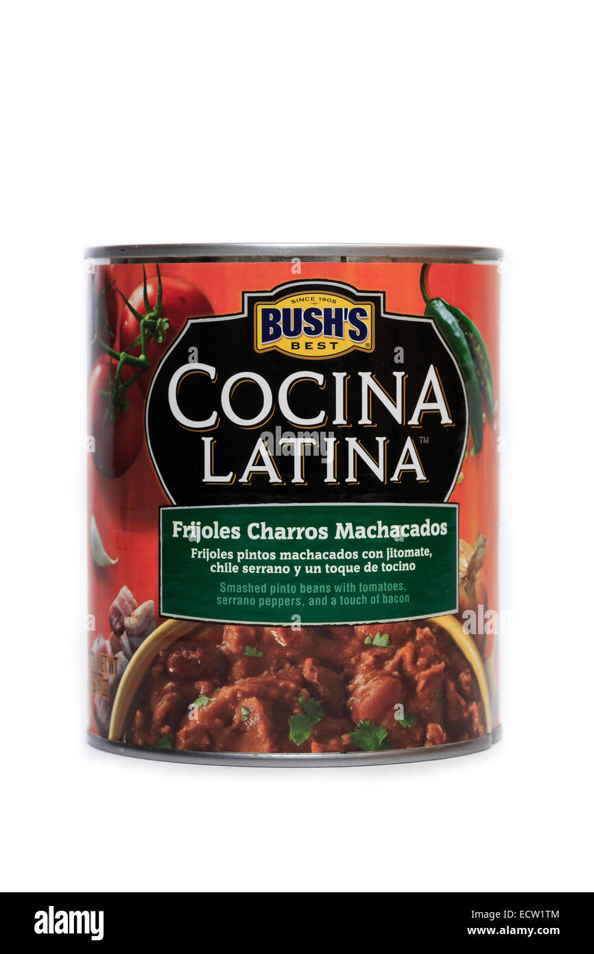 Bush's Best Cocina Latina Frijoles Charros Machacados Stock Photo - Alamy