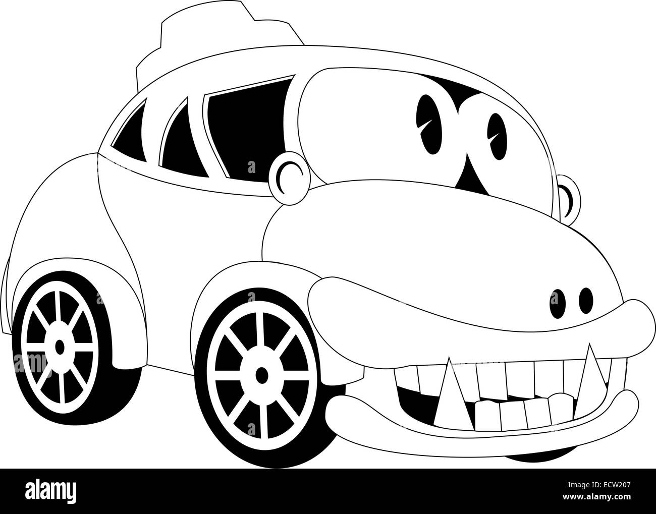 Cartoon car Cut Out Stock Images & Pictures - Alamy