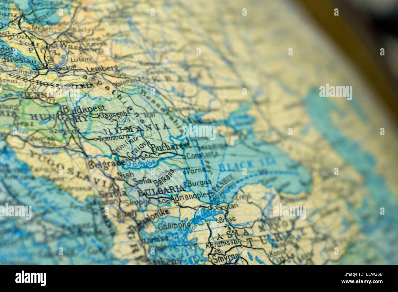 Old romania map hi-res stock photography and images - Alamy