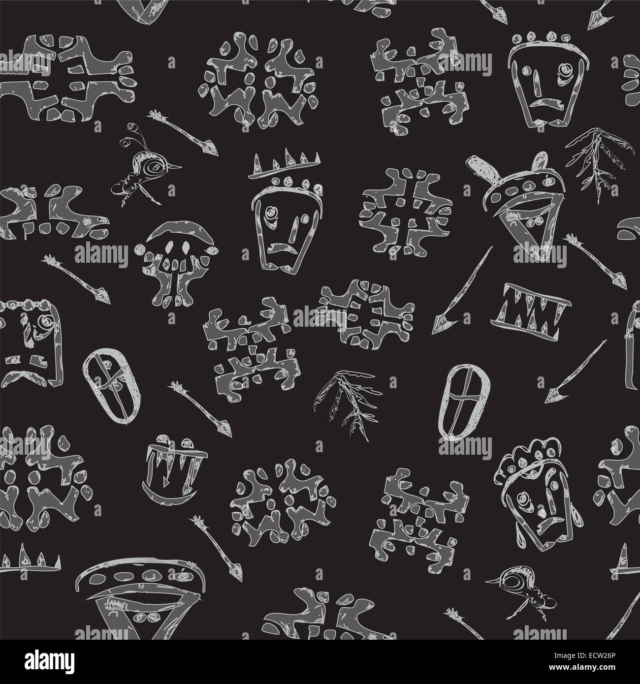 African Seamless Pattern Stock Photo - Alamy