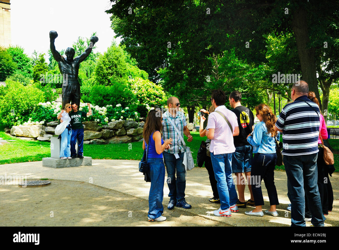 Sylvester stallone rocky statue hi-res stock photography and images - Alamy
