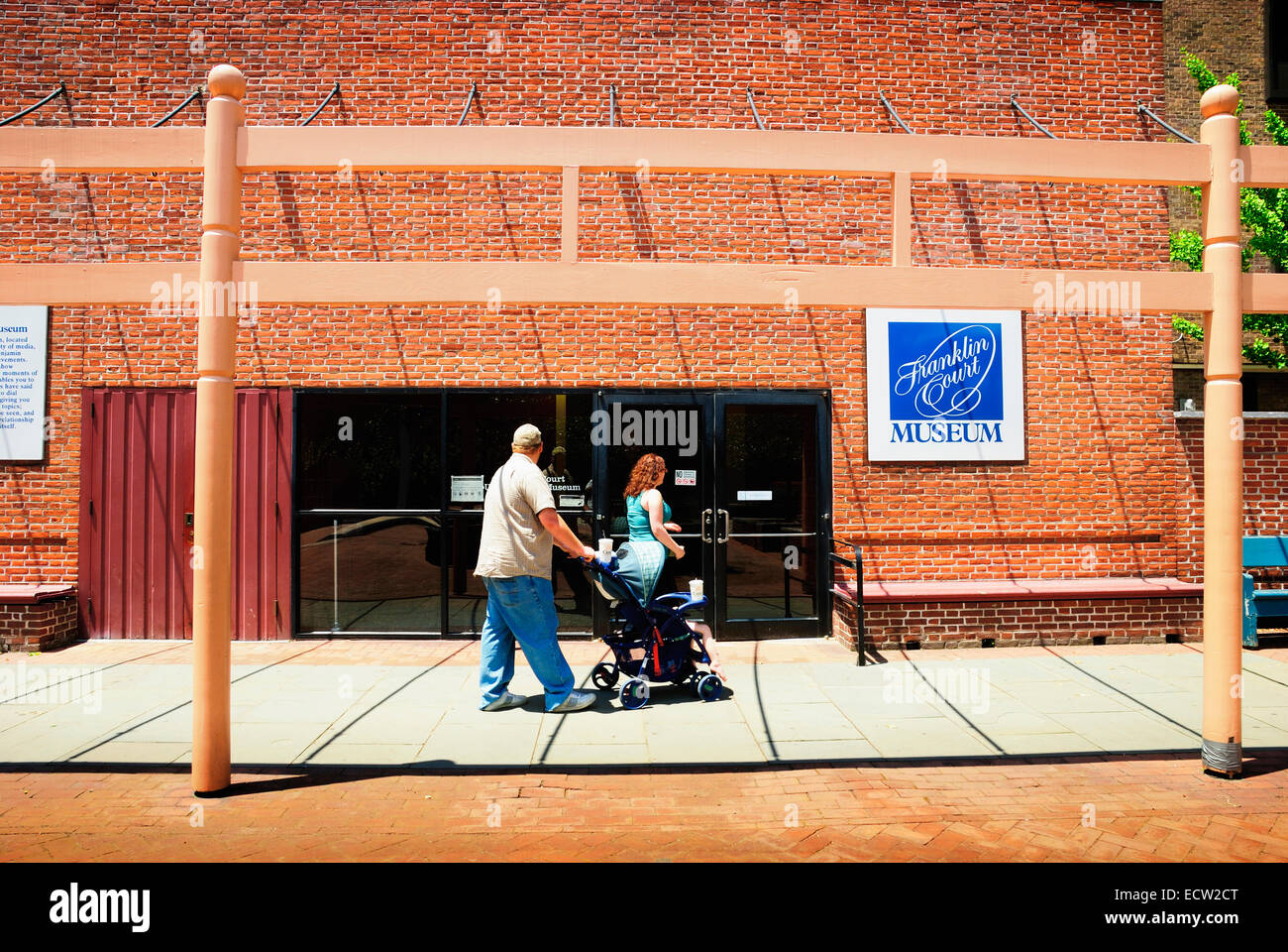 Philadelphia, Franklin Court Stock Photo - Alamy