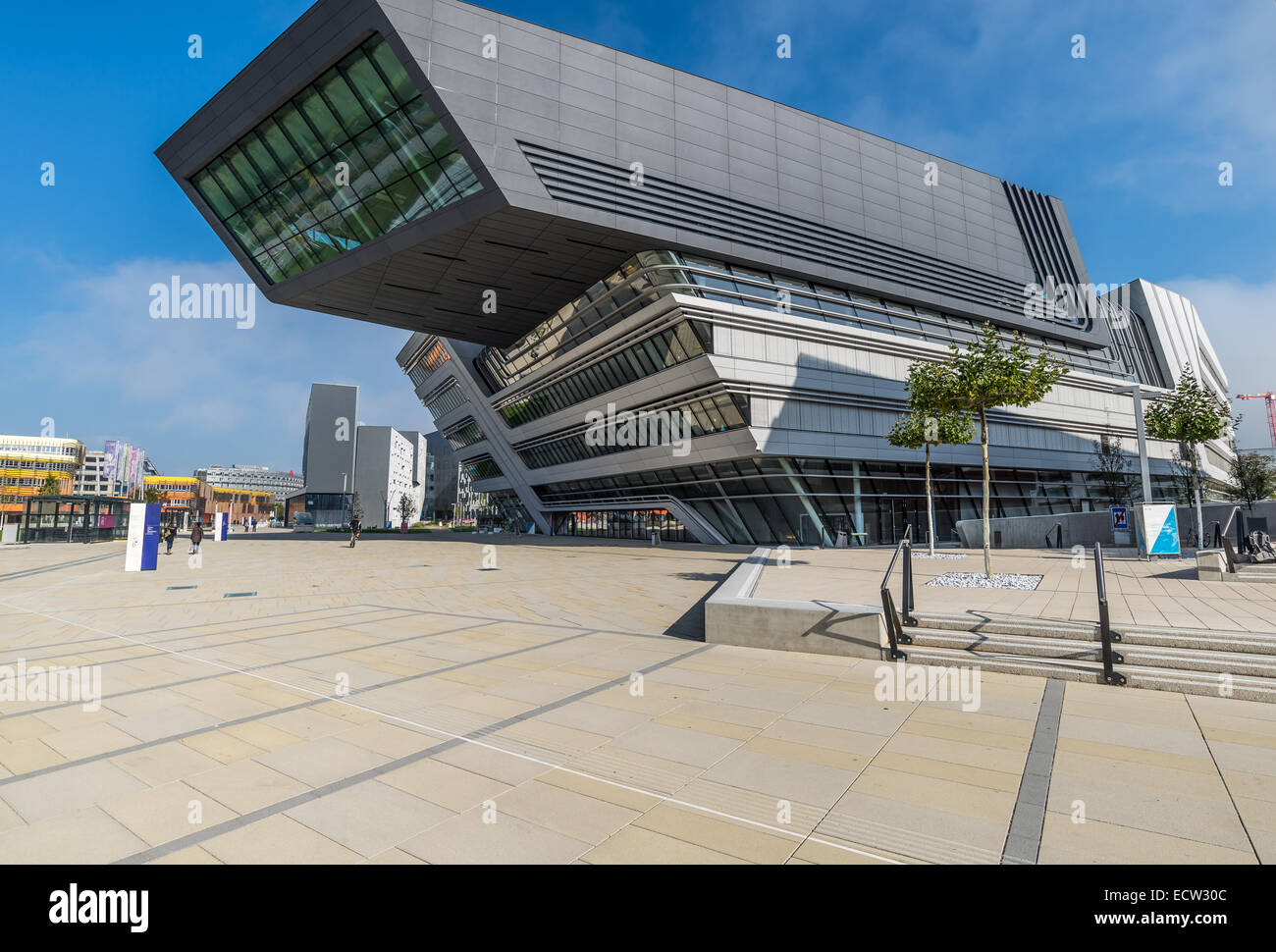 The LC Library and Learning Center with it's asymmetrical roof at the ...