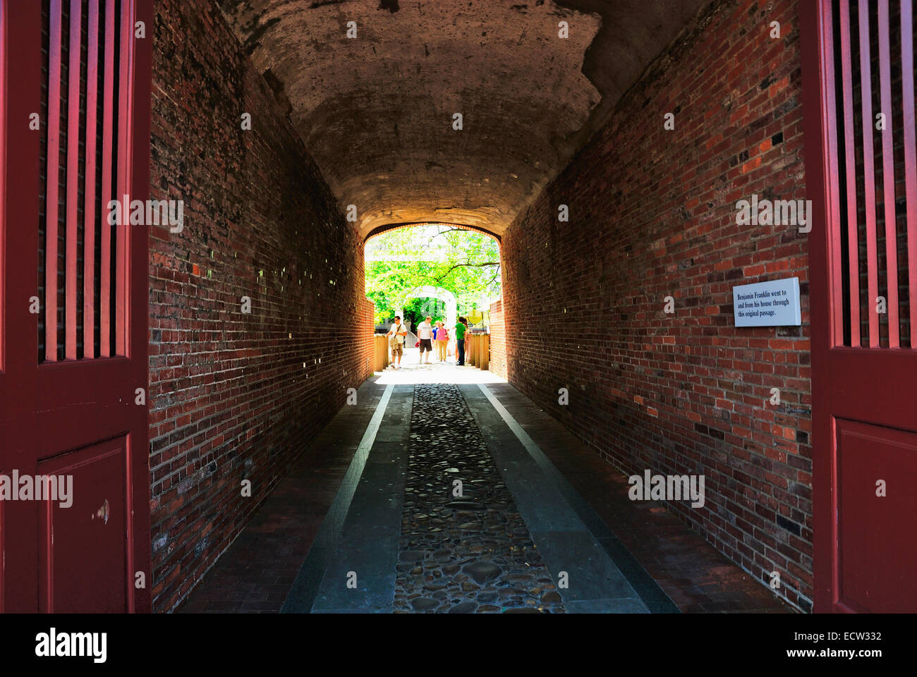 Philadelphia, Franklin Court Stock Photo - Alamy
