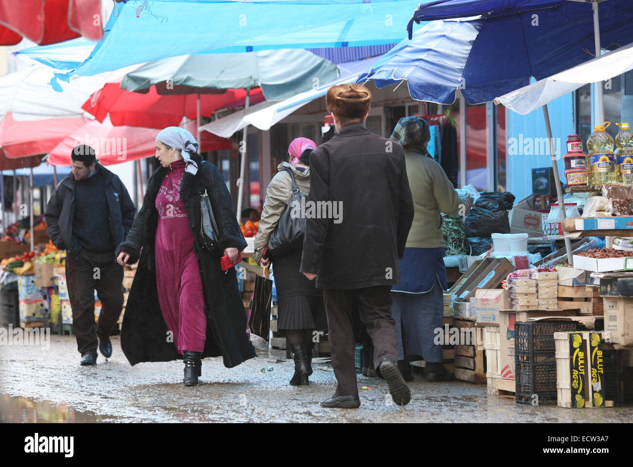 Central market of the Chechen capital Grozny, Russia Stock Photo - Alamy