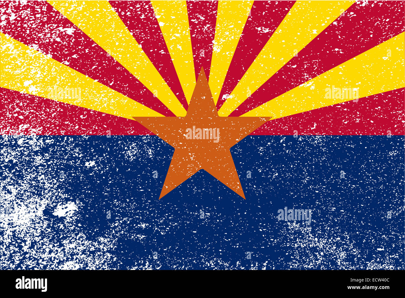 Arizona flag grunge hi-res stock photography and images - Alamy