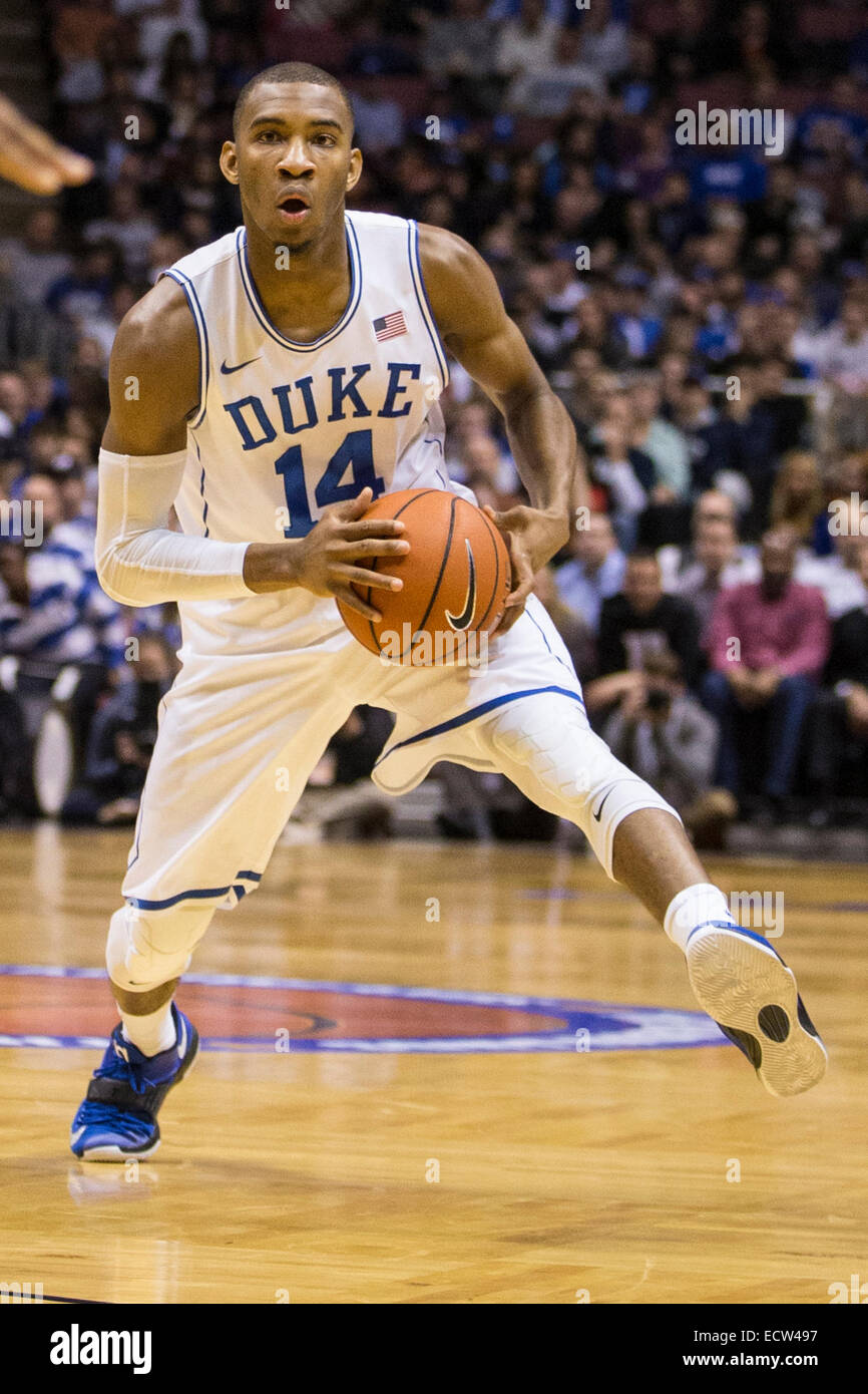 December 18, 2014: Duke Blue Devils guard Rasheed Sulaimon (14) in ...