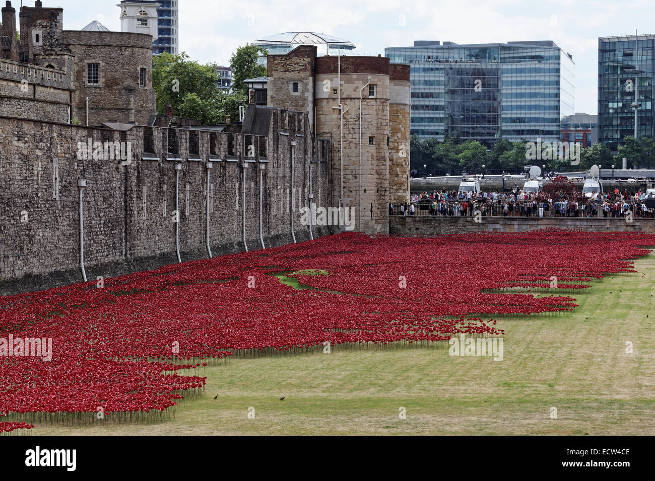 The art installation 'Blood Swept Lands and Seas of Red', at the Tower ...