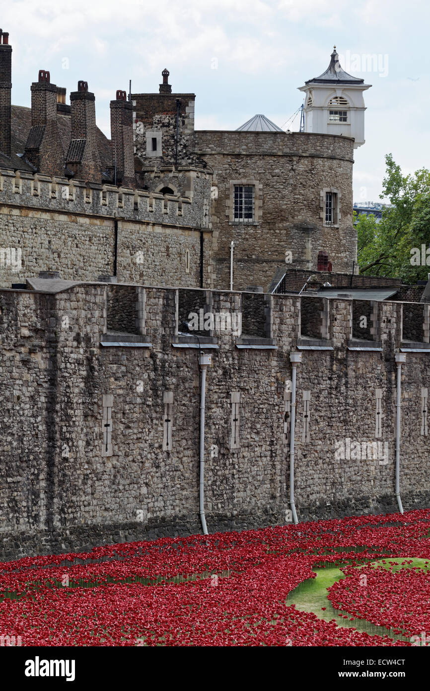 The art installation 'Blood Swept Lands and Seas of Red', at the Tower ...