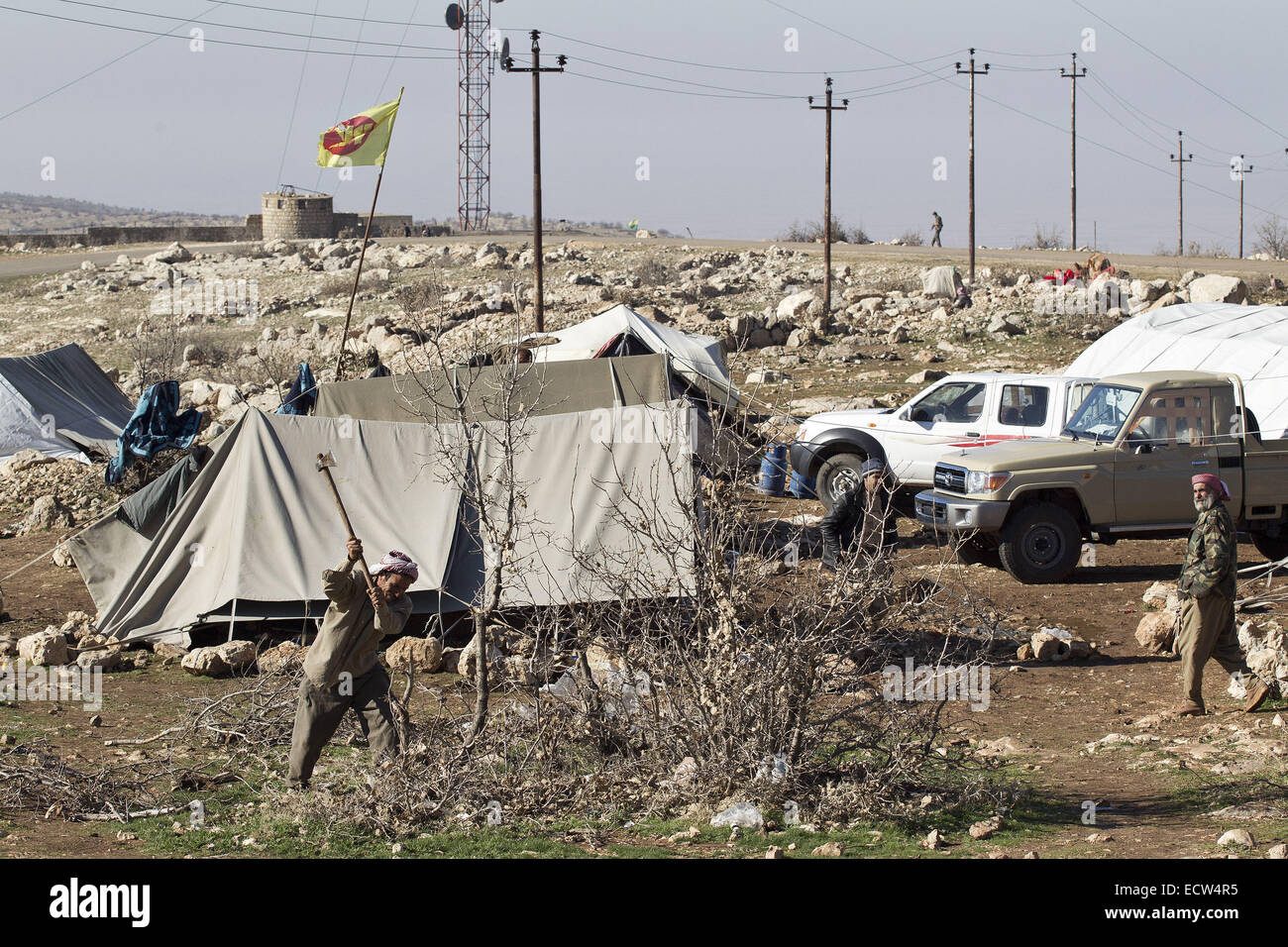 Dec. 11, 2014 - Sinjar Mountains, Iraqi-Kurdistan, Iraq - 11/12/2014 ...