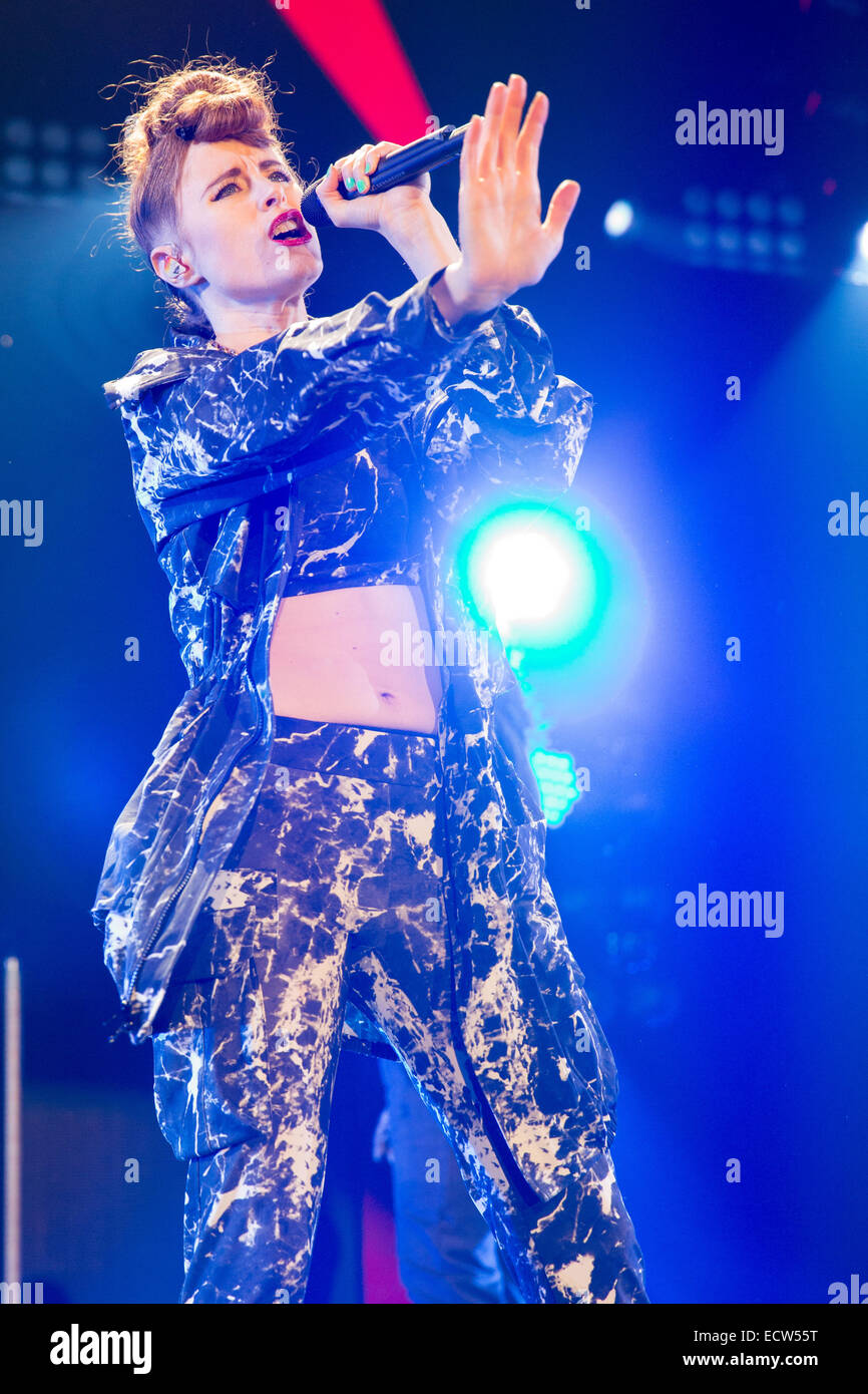 Chicago, Illinois, USA. 17th Dec, 2014. Singer KIESZA performs onstage ...