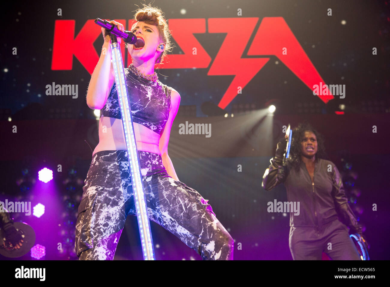 Chicago, Illinois, USA. 17th Dec, 2014. Singer KIESZA performs onstage ...