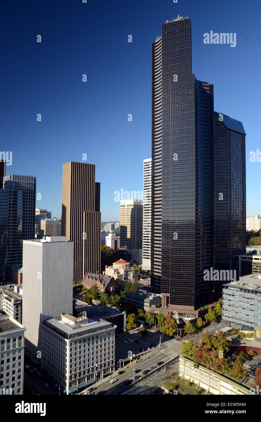 View from smith tower seattle hi-res stock photography and images - Alamy