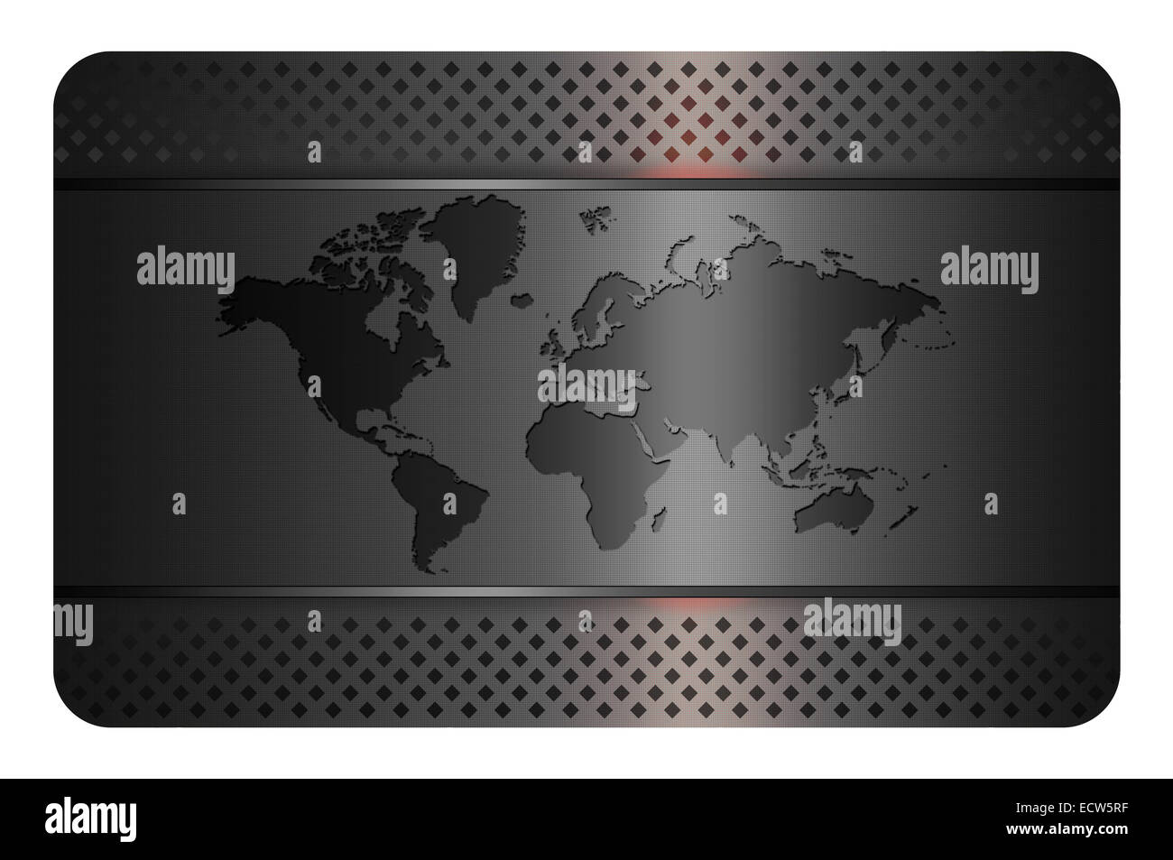 Template of business card. Abstract background with world map for the ...