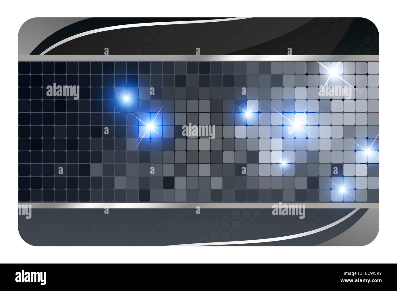 Template of business card with futuristic design Stock Photo - Alamy