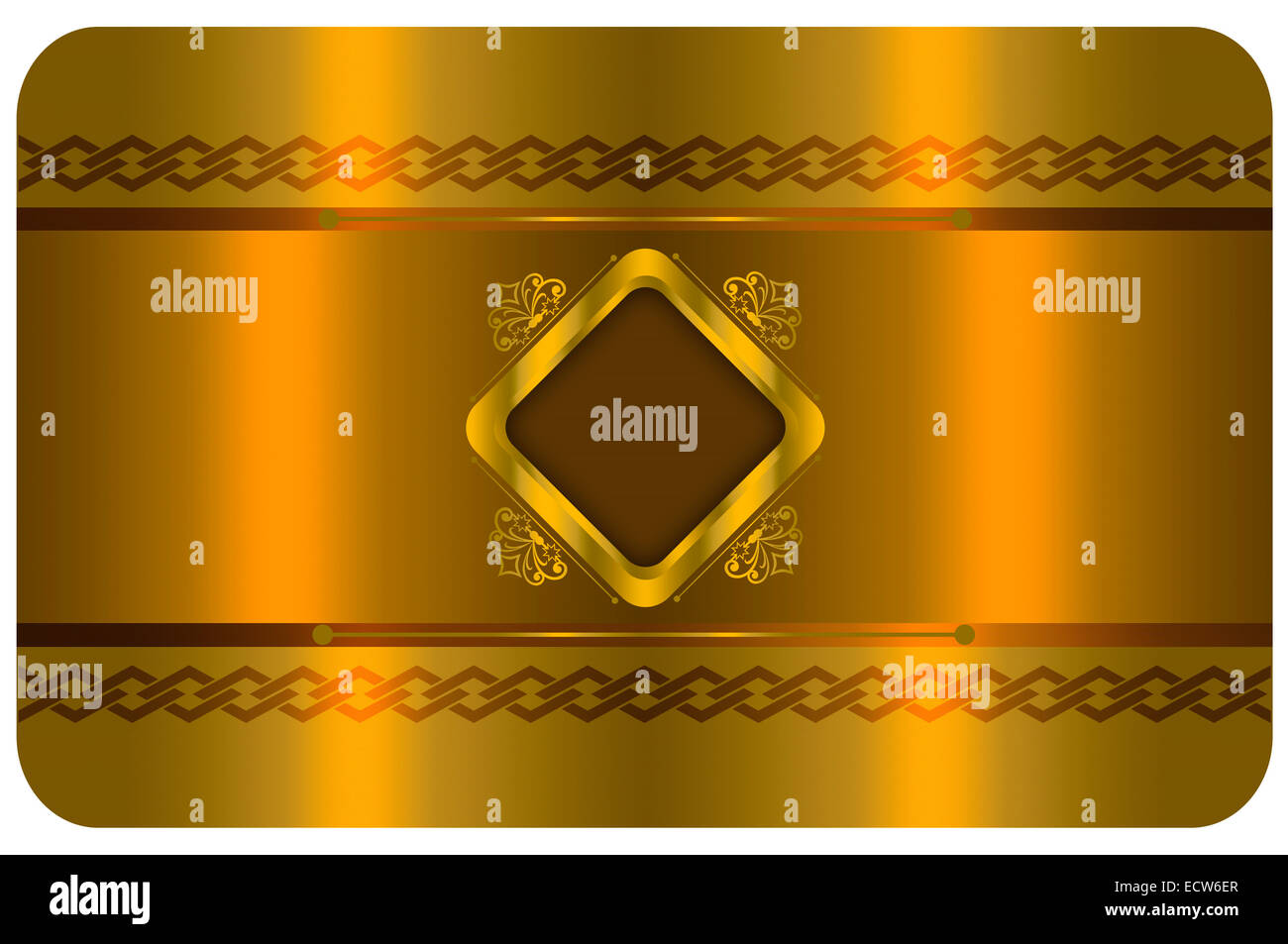 Template for the design of your business card. Gold style Stock Photo ...
